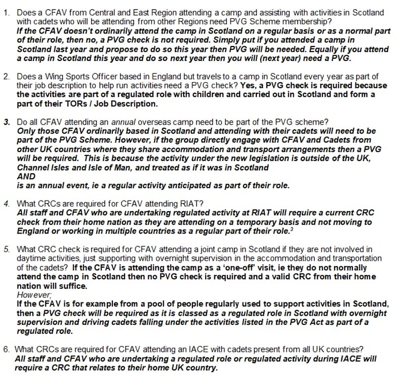 IBN 012- 2025 PVG scheme Membership - Adult Staff - Air Cadet Central