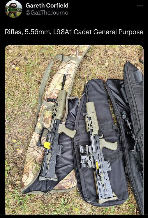 New cadet rifle… - Adult Staff - Air Cadet Central